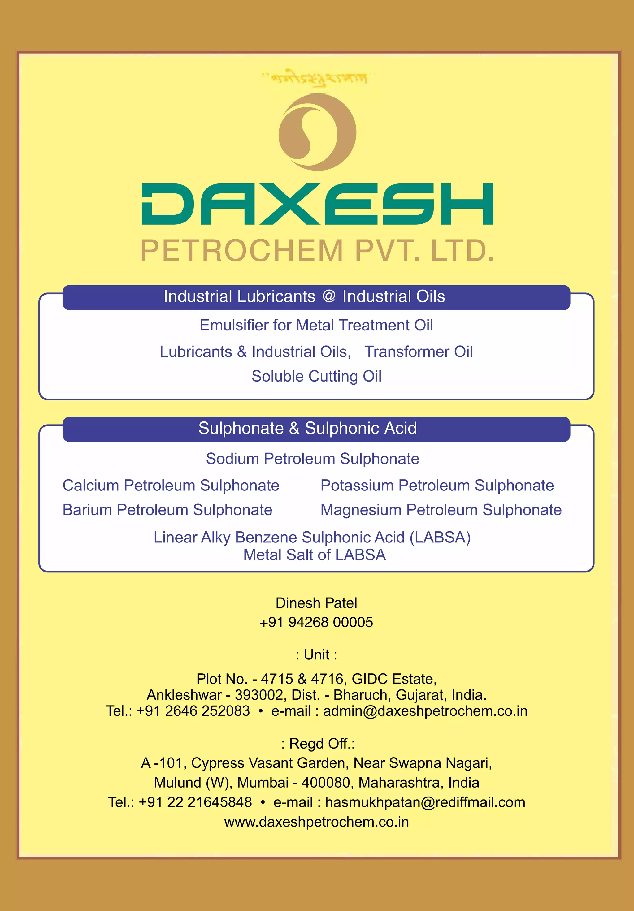 Indian oil field chemistry 2018 souvenir | PDF