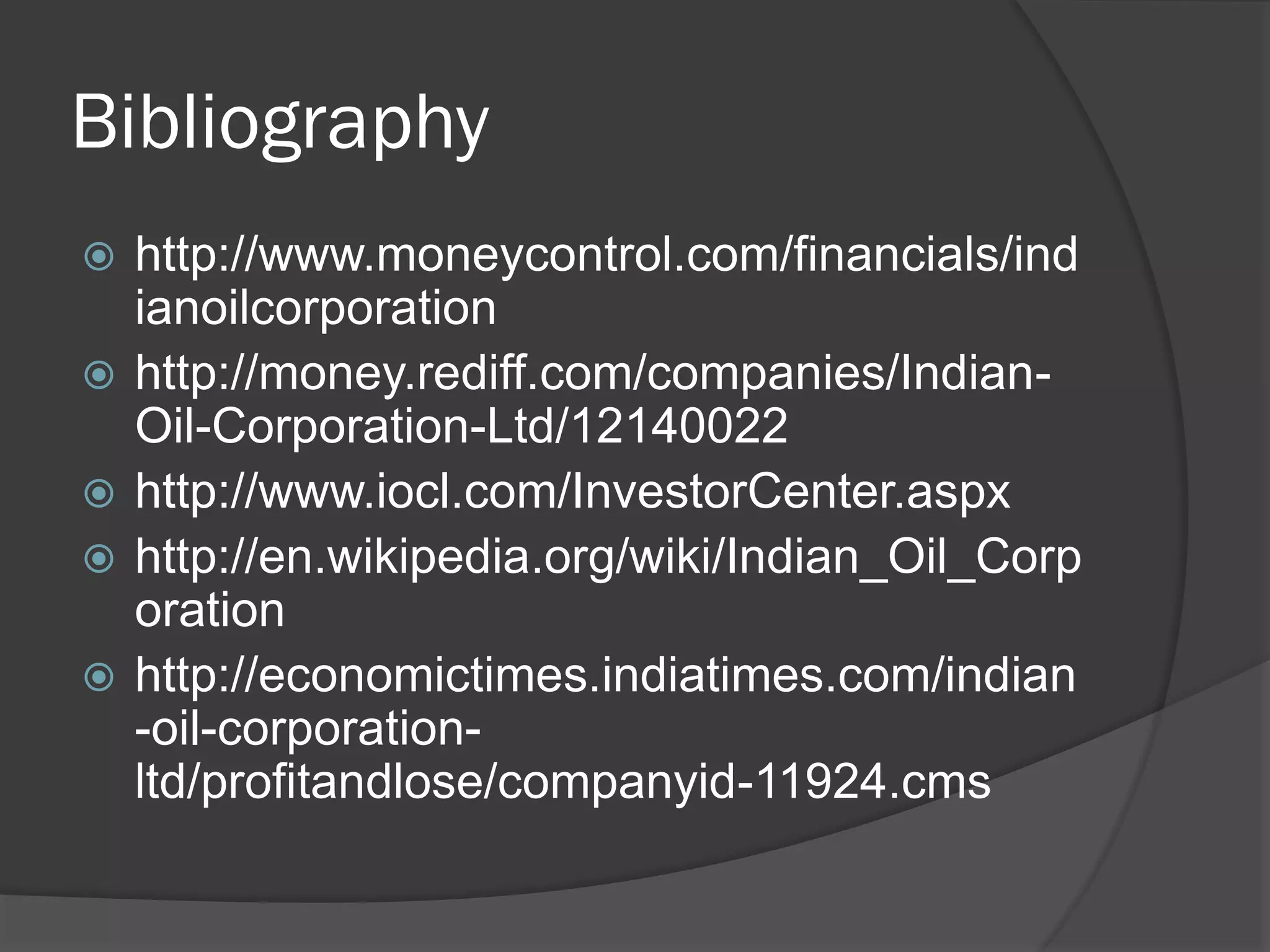 Indian oil presentation | PPTX