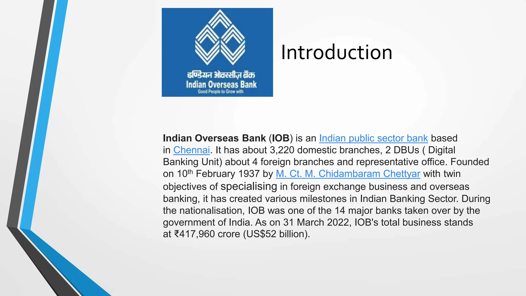 INDIAN OVERSEAS BANK.pptx for college students | PPTX