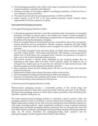 Indian packaging industry | DOC