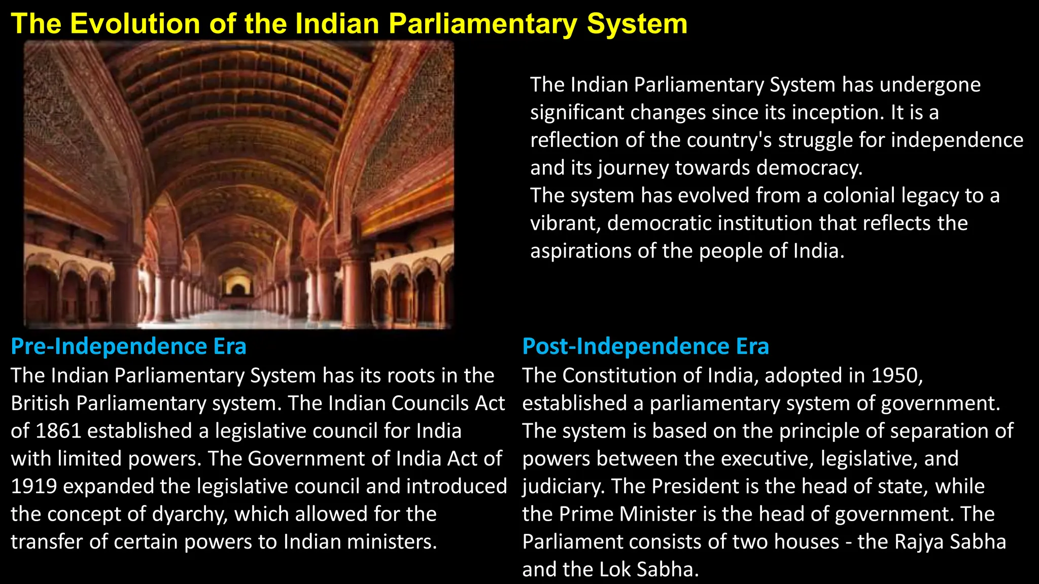Indian Parliamentary system | PDF