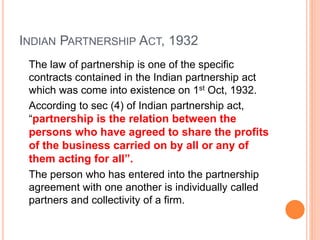 Indian partnership act | PPTX