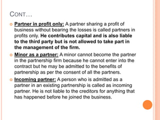 Indian partnership act | PPTX