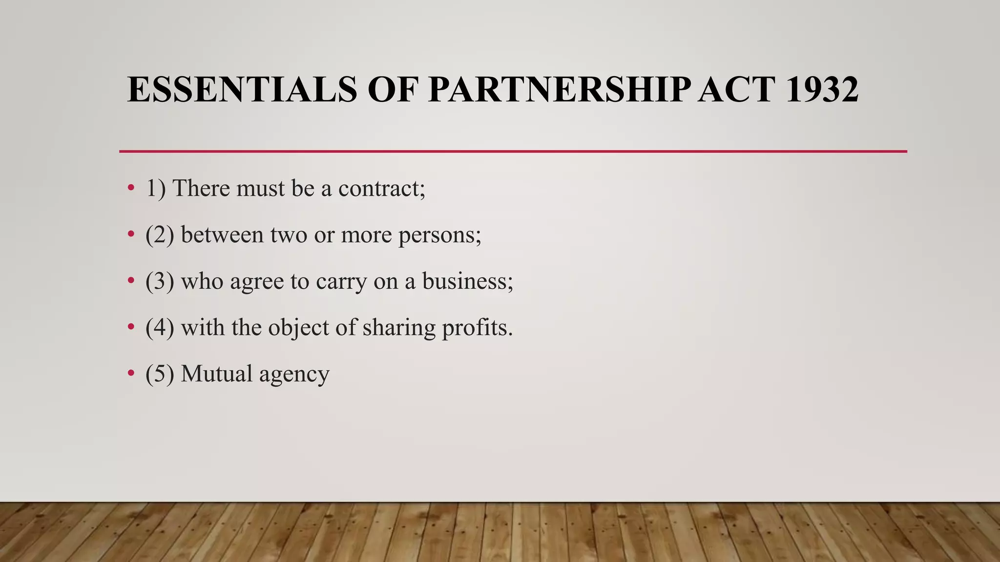 INDIAN PARTNERSHIP ACT | PPT