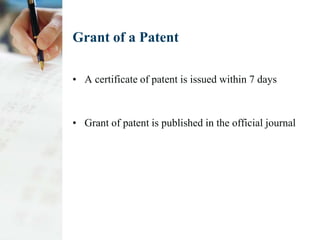 Indian patent act | PPTX