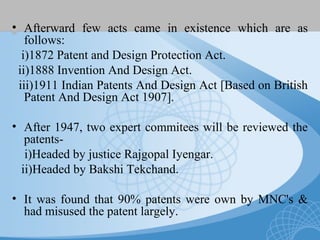 Indian patent act | PPT