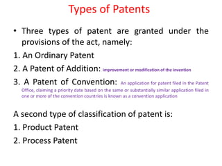 Indian patent act | PPTX