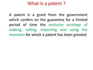 Indian patent act | PPTX