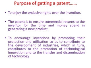 Indian patent act | PPTX