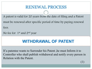 Indian patent act 1970 | PPTX
