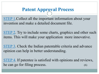 Indian patent act 1970 | PPTX