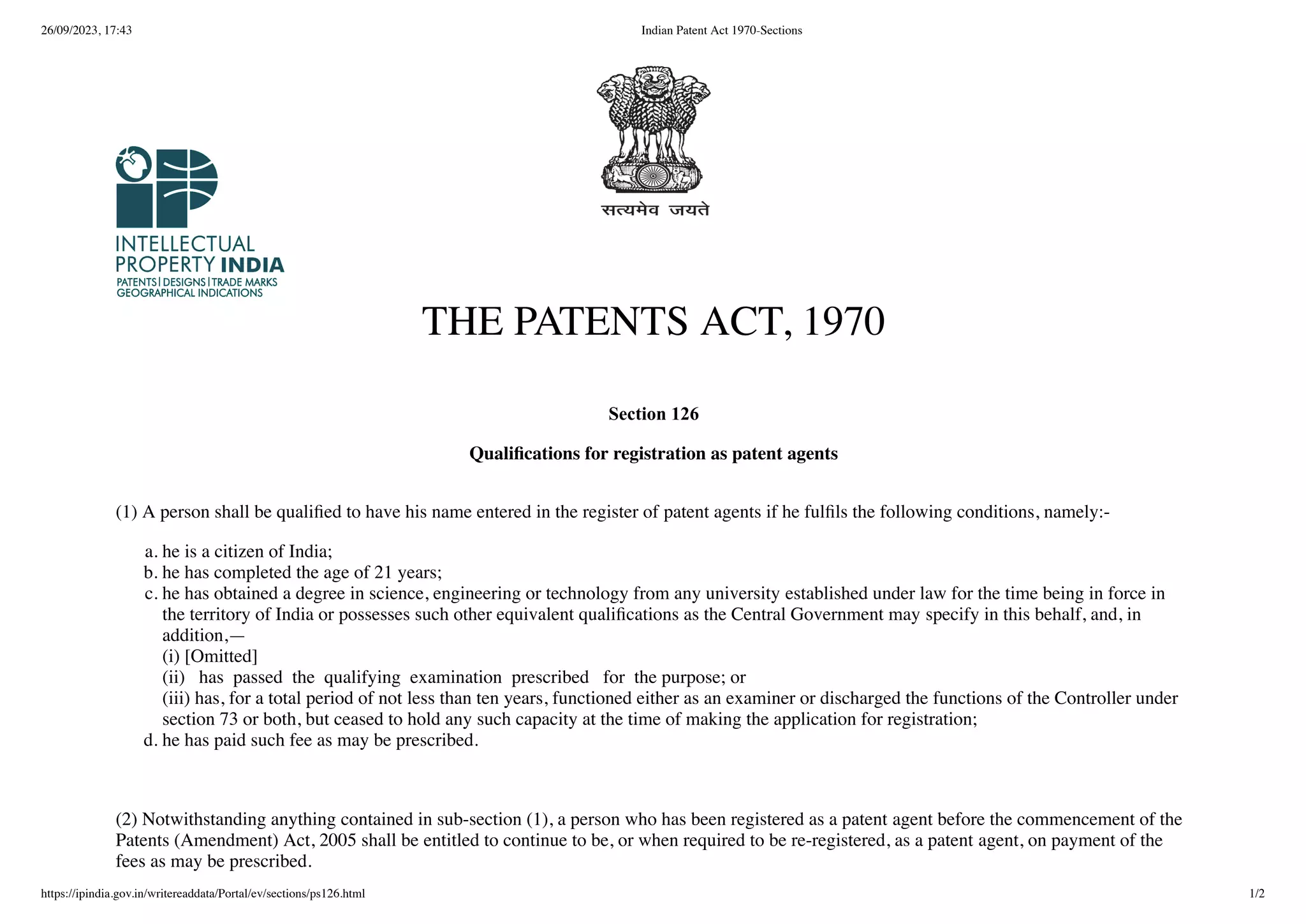 Indian Patent Act 1970-Sections_lady Prity khastgir IN_PA_1241.pdf