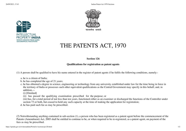 Indian Patent Act 1970-Sections_lady Prity khastgir IN_PA_1241.pdf