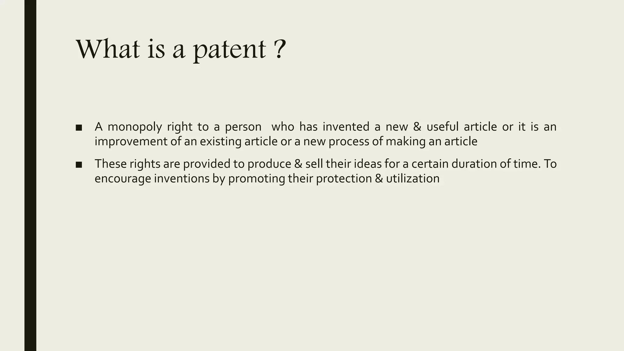 Indian patent act & its amendments | PPTX