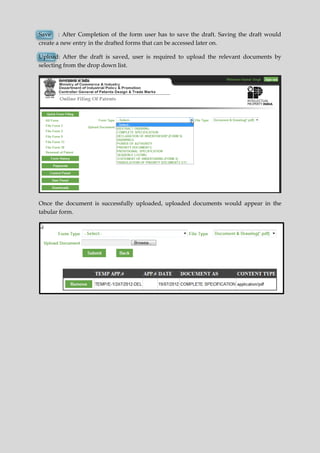 Indian patent office - comprehensive efiling manual | PDF