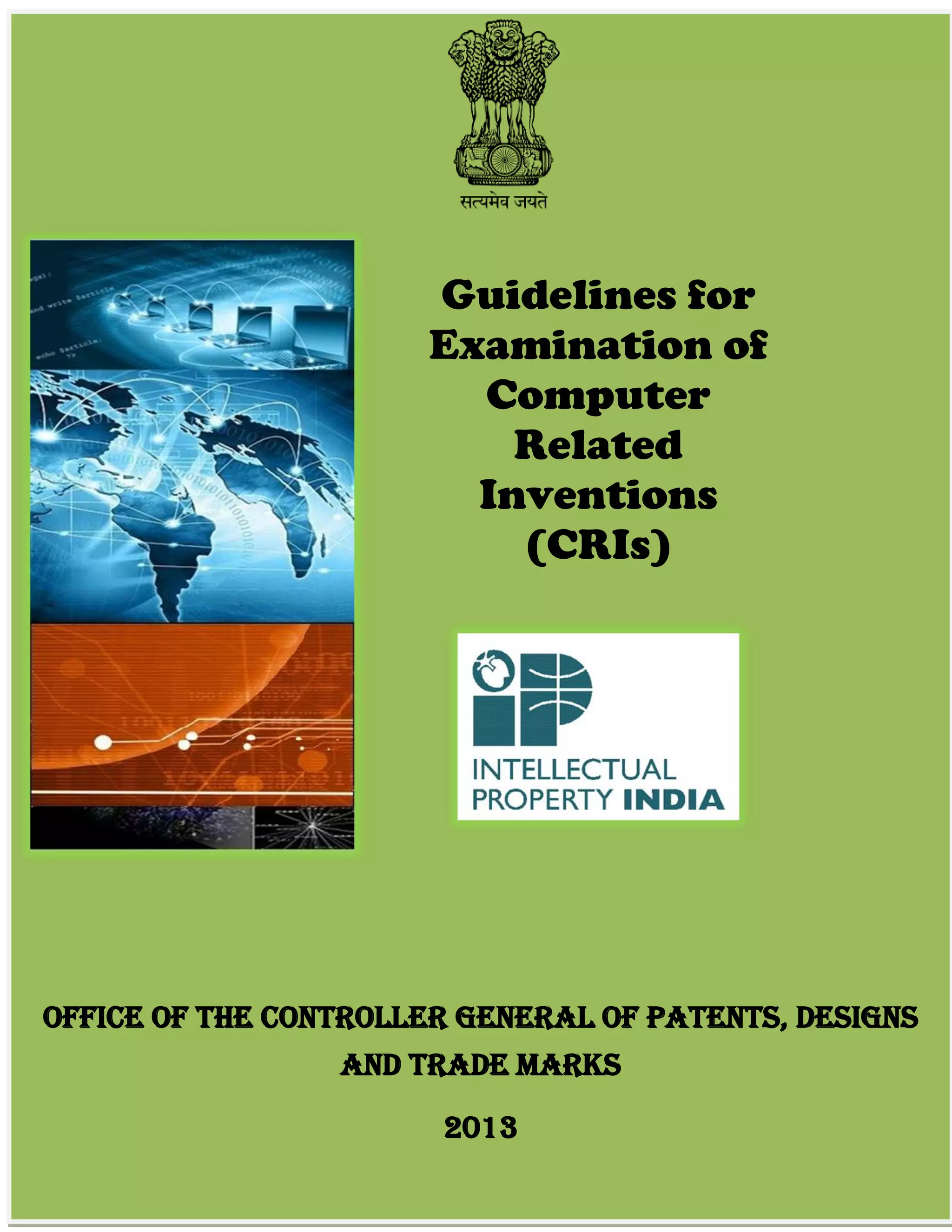 Indian Patent Office (IPO) Publishes Patent Draft Guidelines for Patent ...