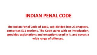 Indian Penal Code1860 | PPT