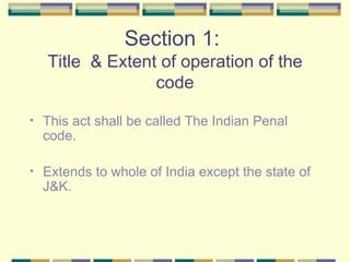 Indian Penal Code,1860 | PPT