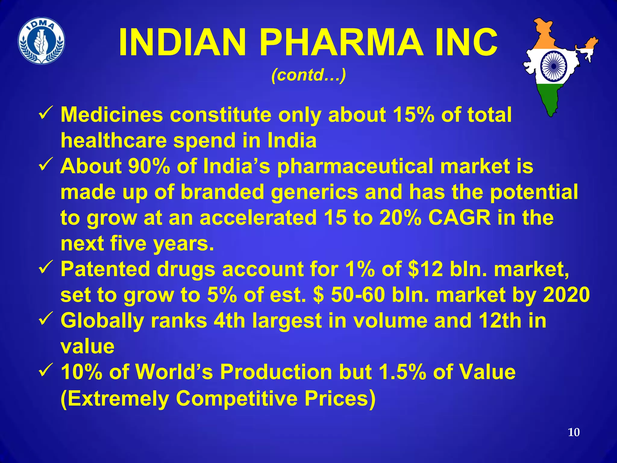 Indian Pharma - An Overview by IDMA Secretary General Daara B Patel | PDF