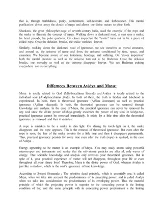 Avidya in Buddhism & Maya in Advaita Vedanta | DOCX