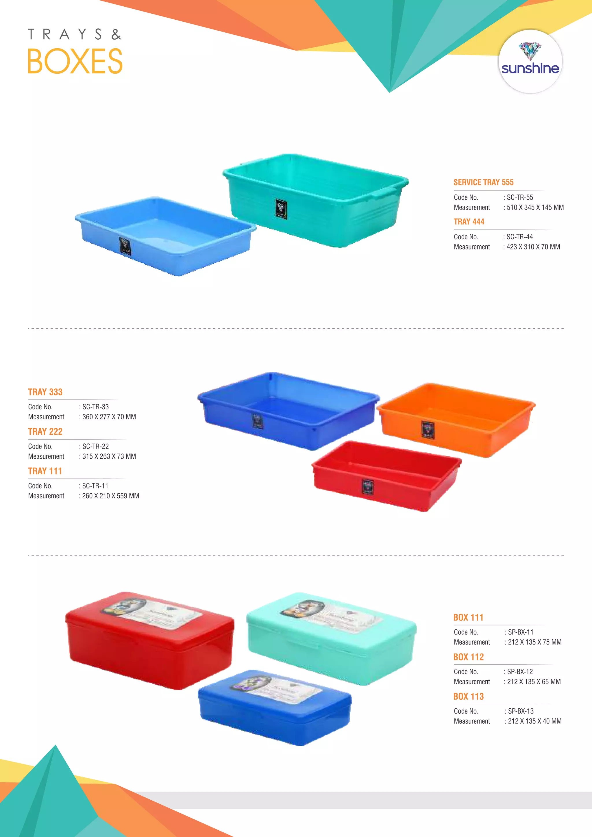 Sunshine Products, Chennai, Household Plastic Products | PDF