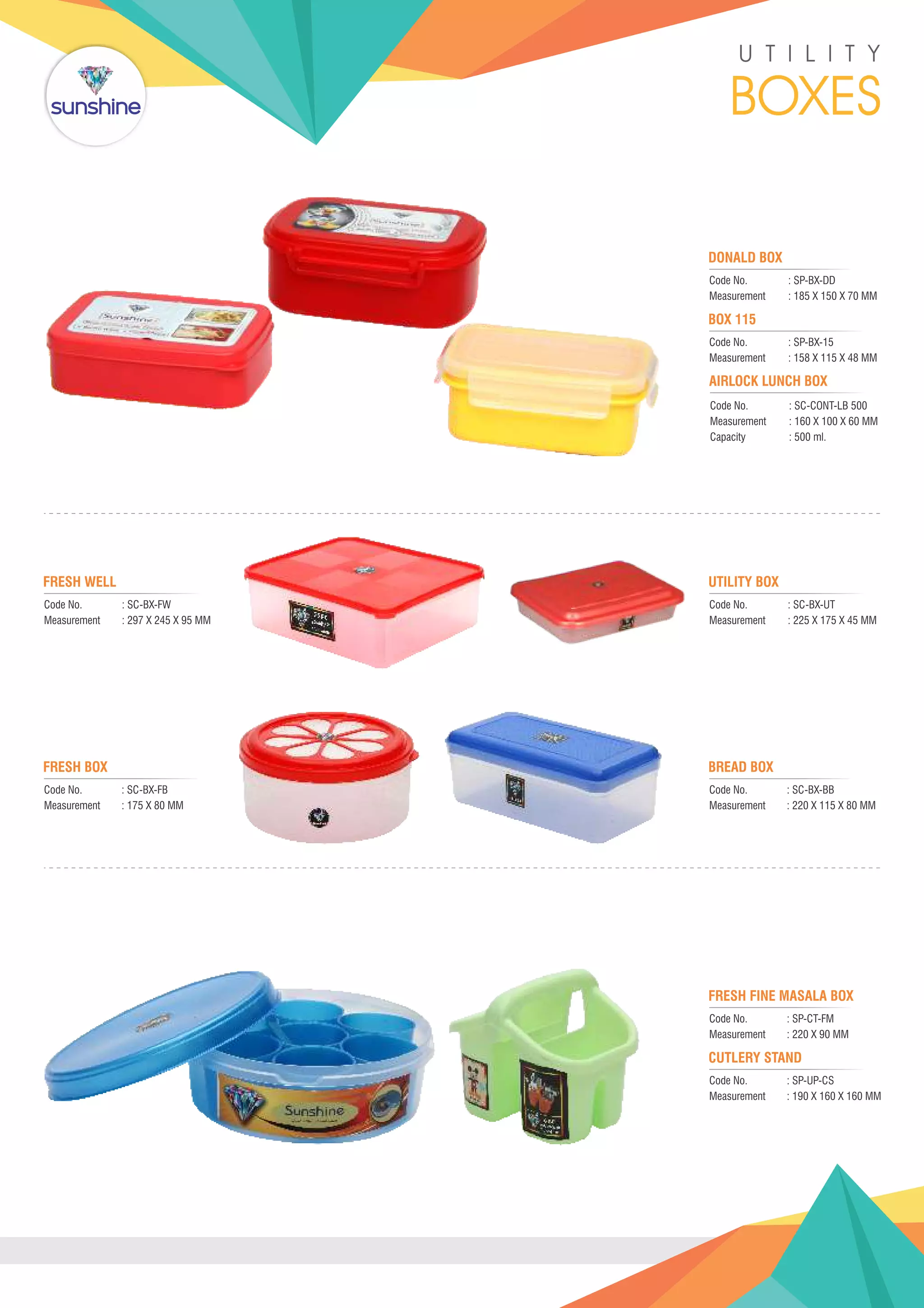 Sunshine Products, Chennai, Household Plastic Products | PDF