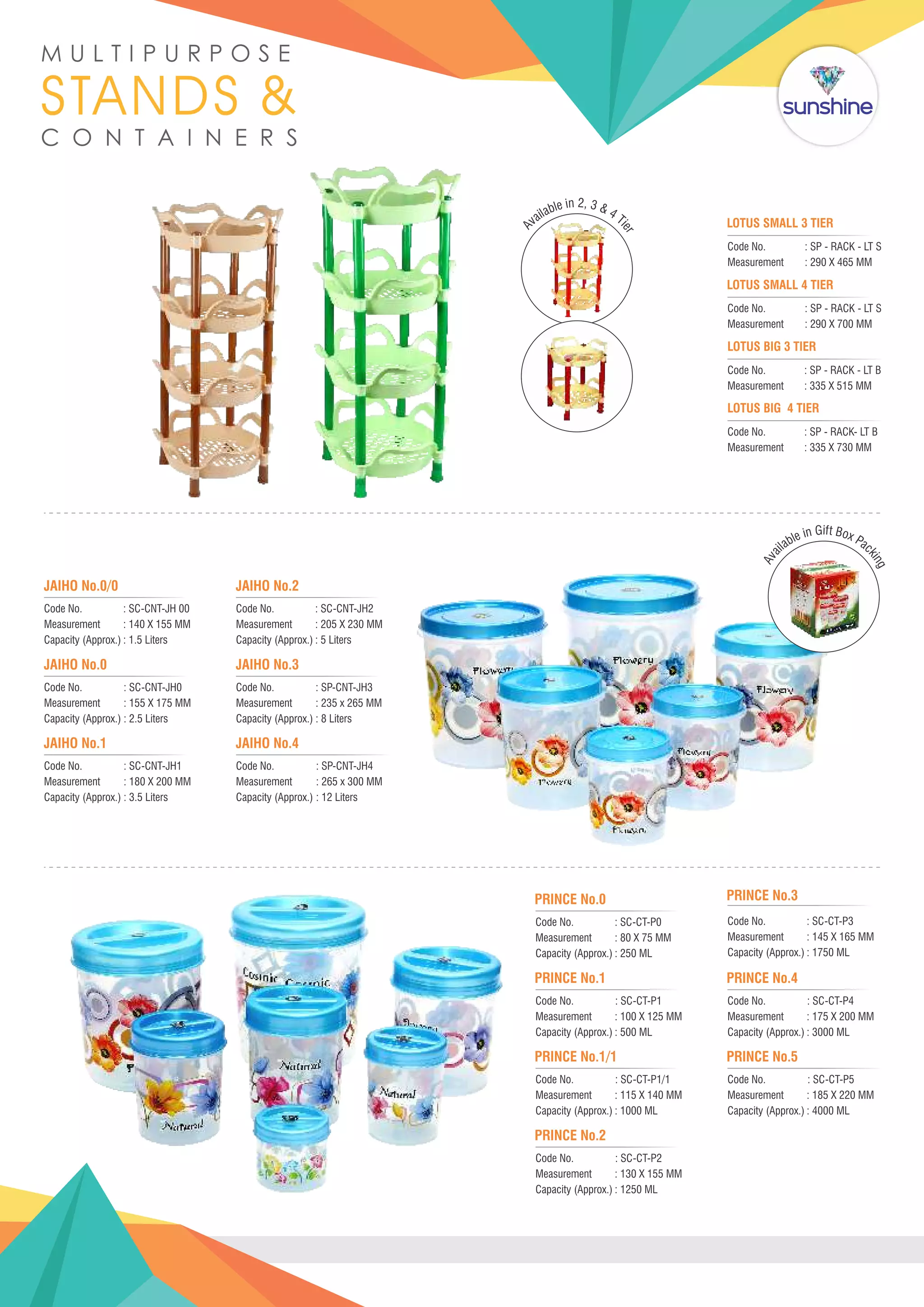 Sunshine Products, Chennai, Household Plastic Products | PDF