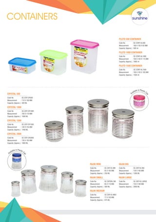 Sunshine Products, Chennai, Household Plastic Products | PDF