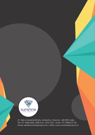 Sunshine Products, Chennai, Household Plastic Products | PDF