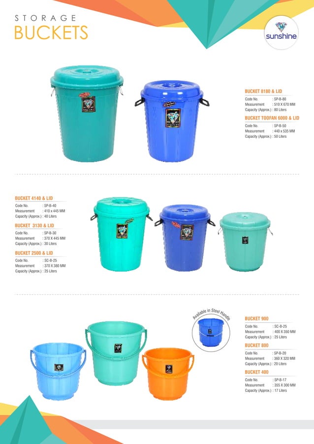 Sunshine Products, Chennai, Household Plastic Products | PDF