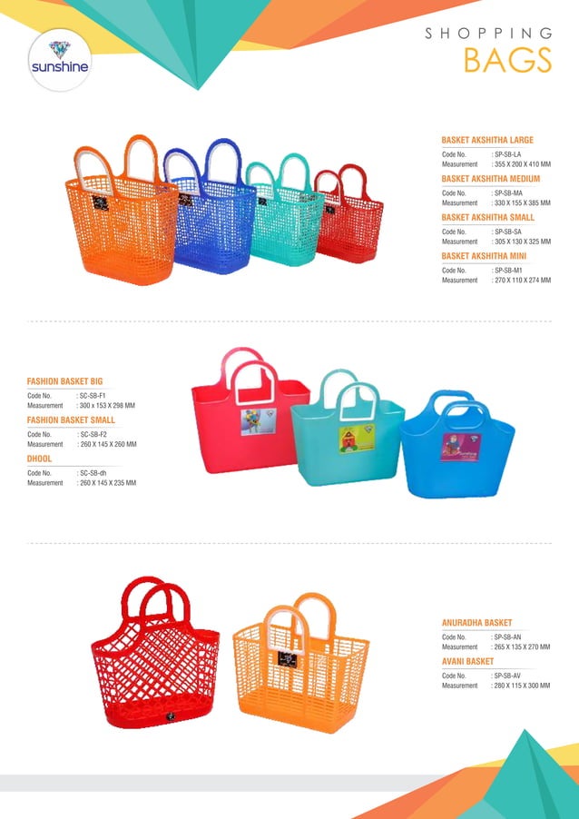 Sunshine Products, Chennai, Household Plastic Products | PDF