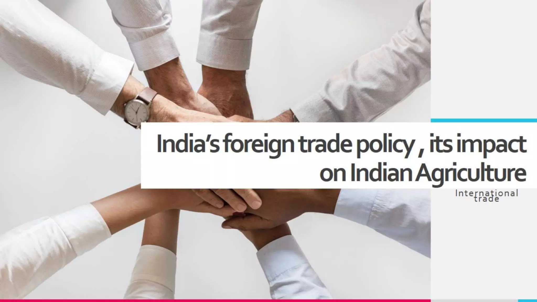 Indian policy in agriculture | PPT