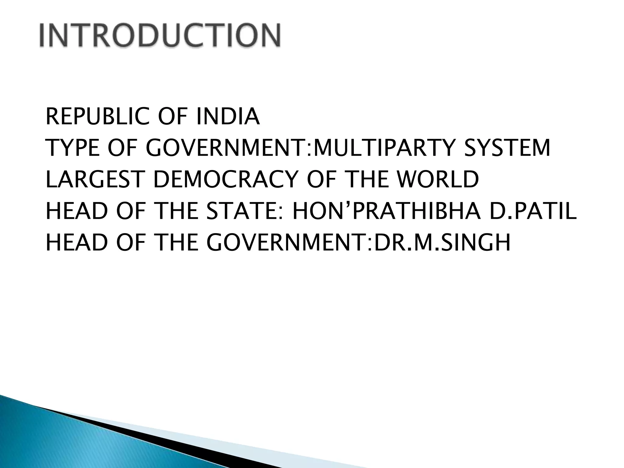 Indian political system | PPTX