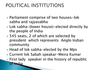 Indian political system | PPTX