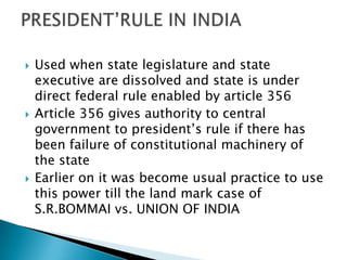 Indian political system | PPTX