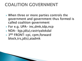 Indian political system | PPTX