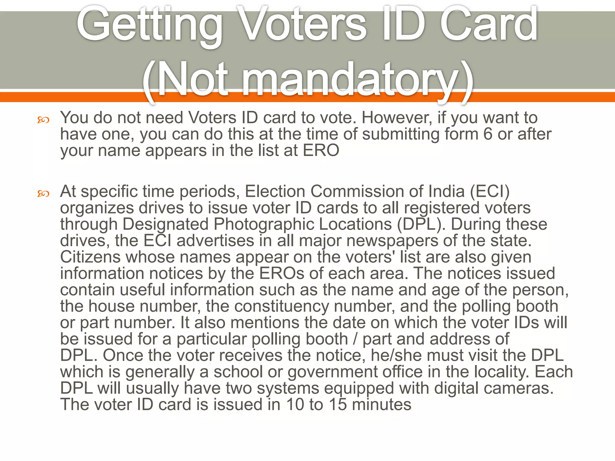 Indian political system and voting | PPTX