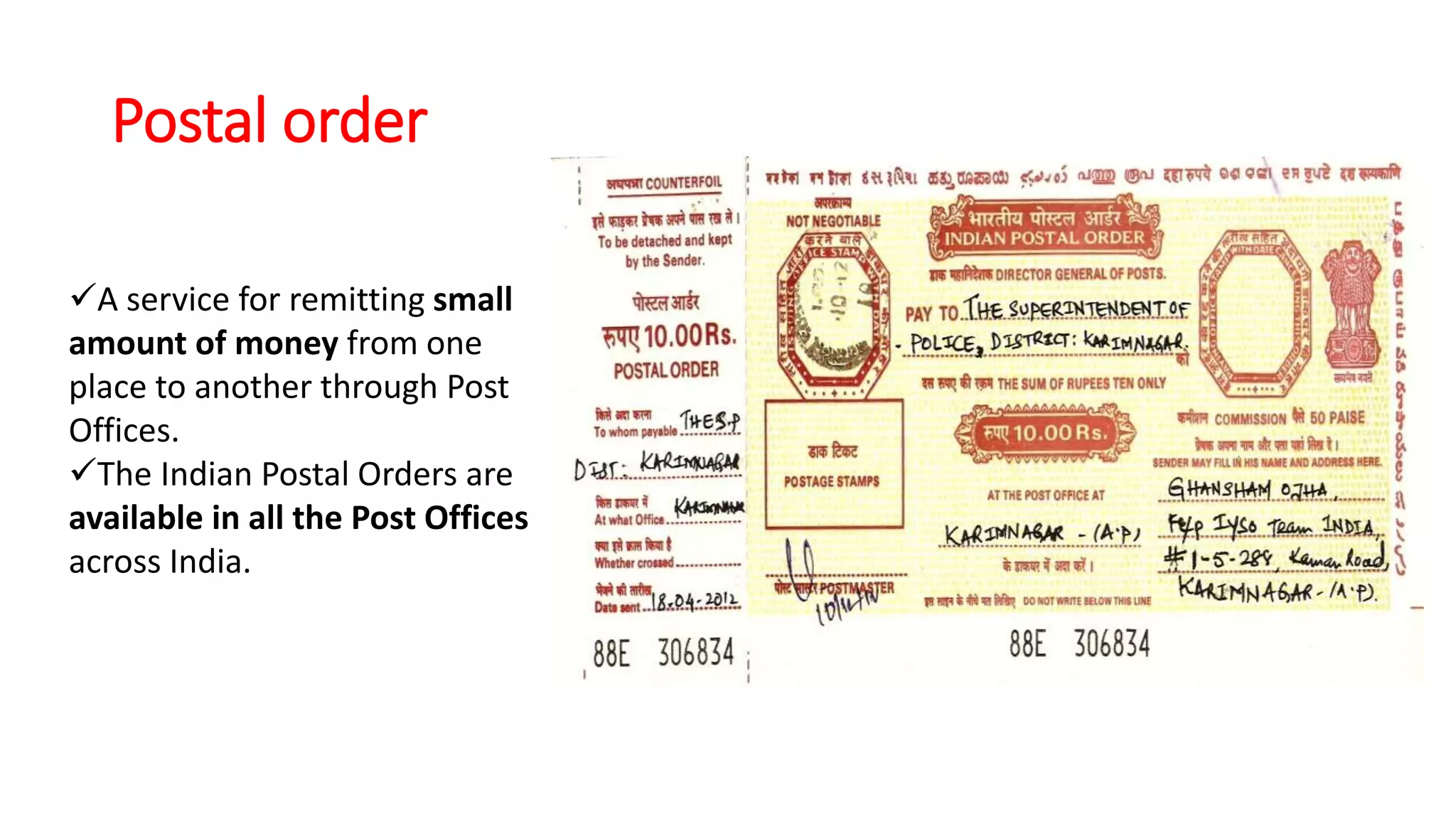 Indian post | PPTX