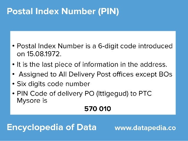 Indian postal zip codes | Indian post office | Datapedia