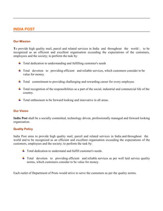 Indian post office | PDF