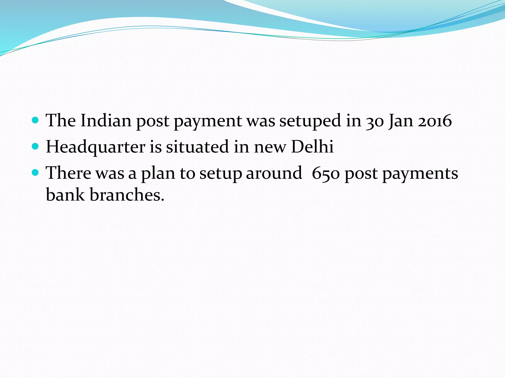 Indian post payment bank | PPTX