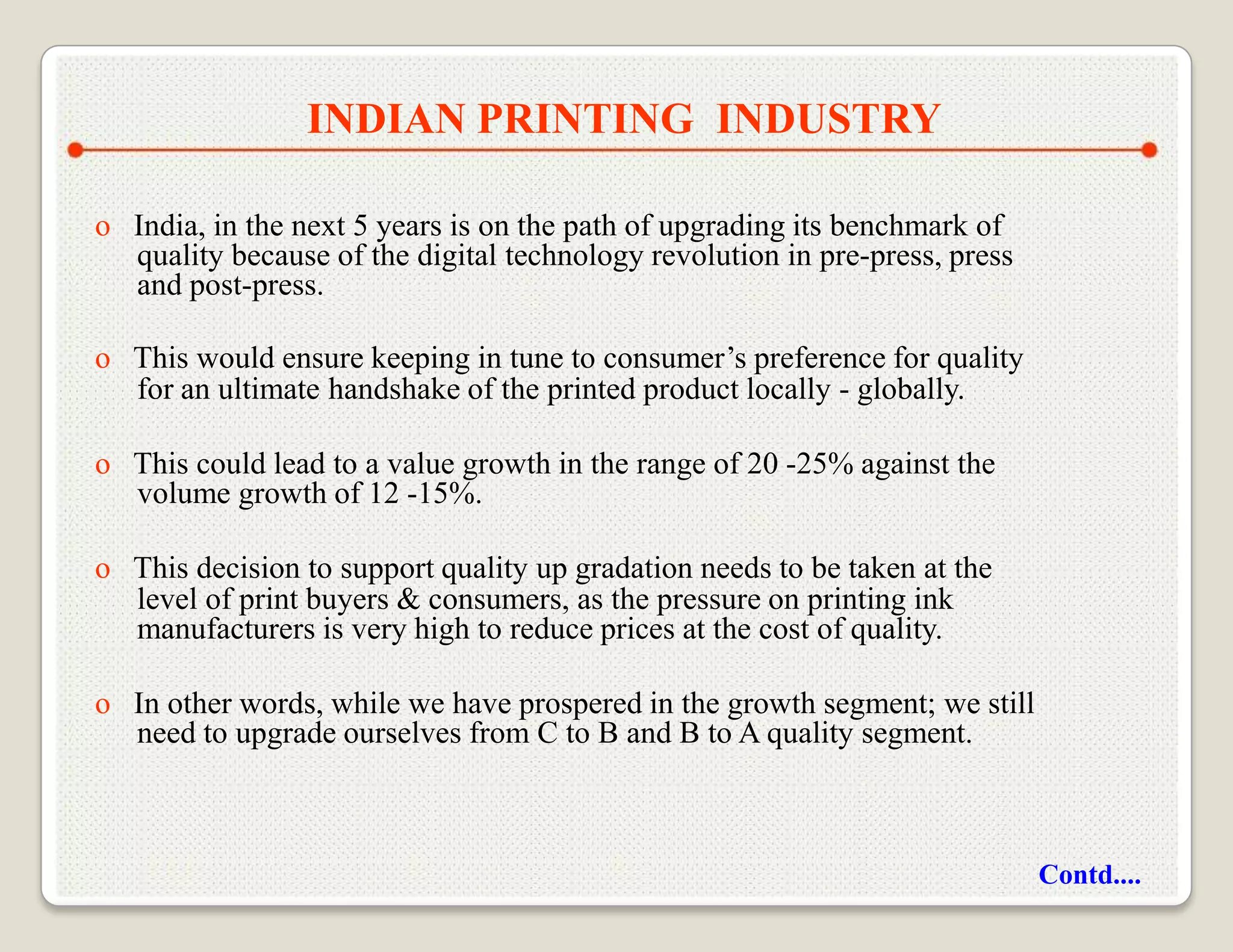 Indian print industry | PPTX