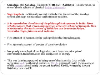 Indian psychology I sankhya philosophy ppt | PDF