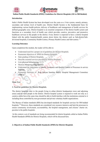 Indian public health standard ii | PDF