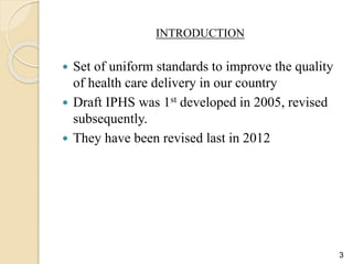Indian public health standards | PPTX