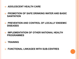 Indian Public Health Standards For Primary Health Centre | PPTX