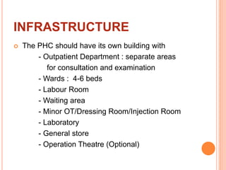 Indian Public Health Standards For Primary Health Centre | PPTX