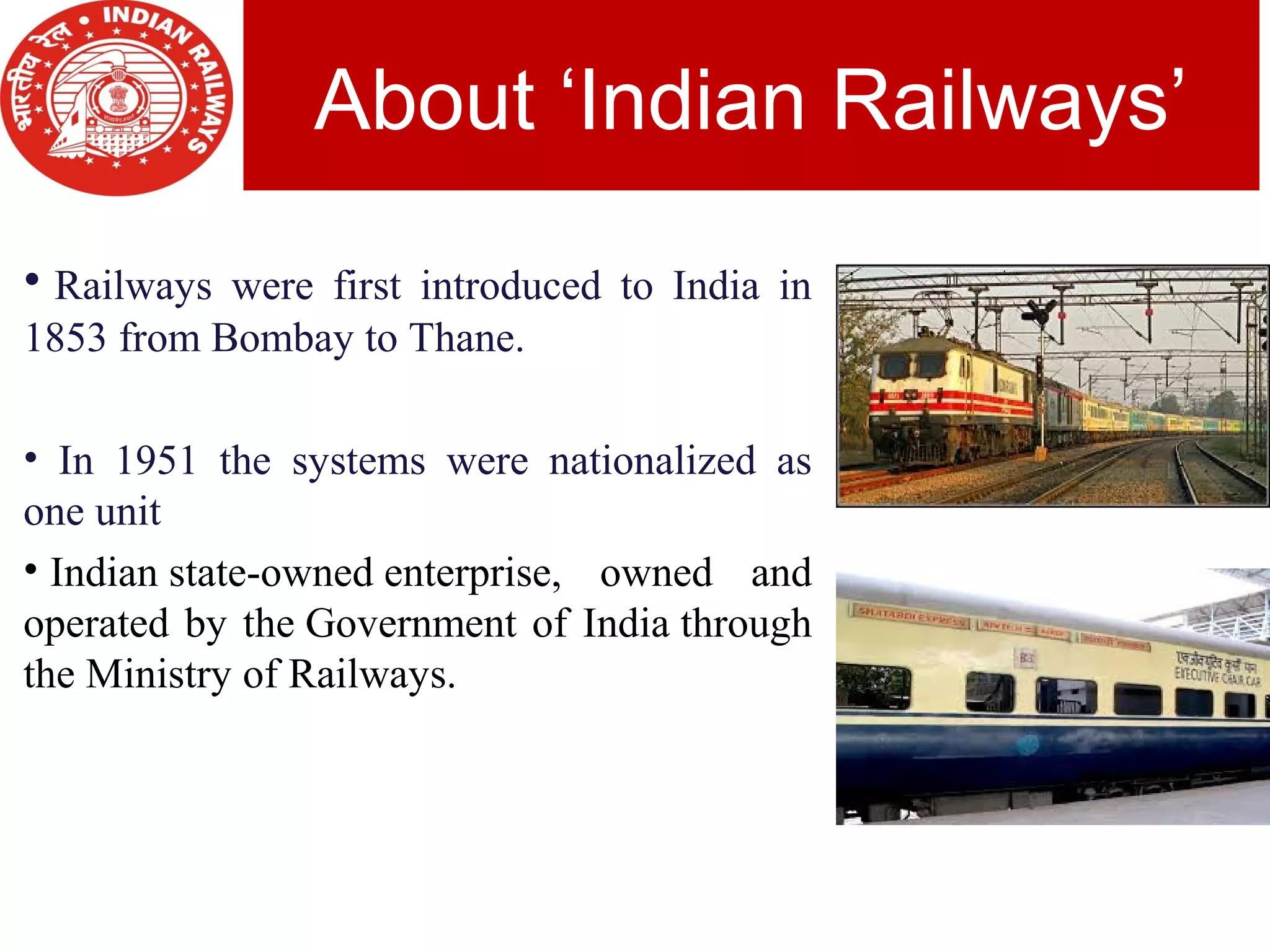 Indian railway as a whole | PPT