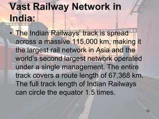 Indian railway ( Information) | PPTX | Rail Travel | Travel Type