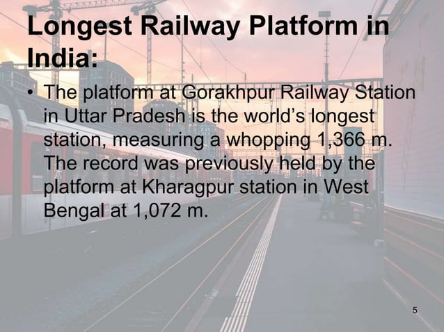 Indian railway ( Information) | PPTX | Rail Travel | Travel Type